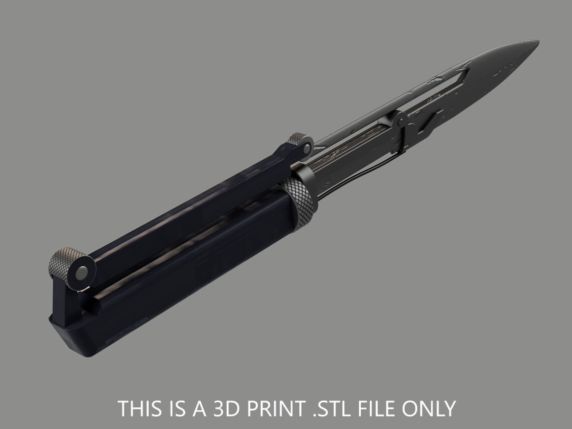 Mandalorian Vibroknife 3D Print .STL File - Etsy