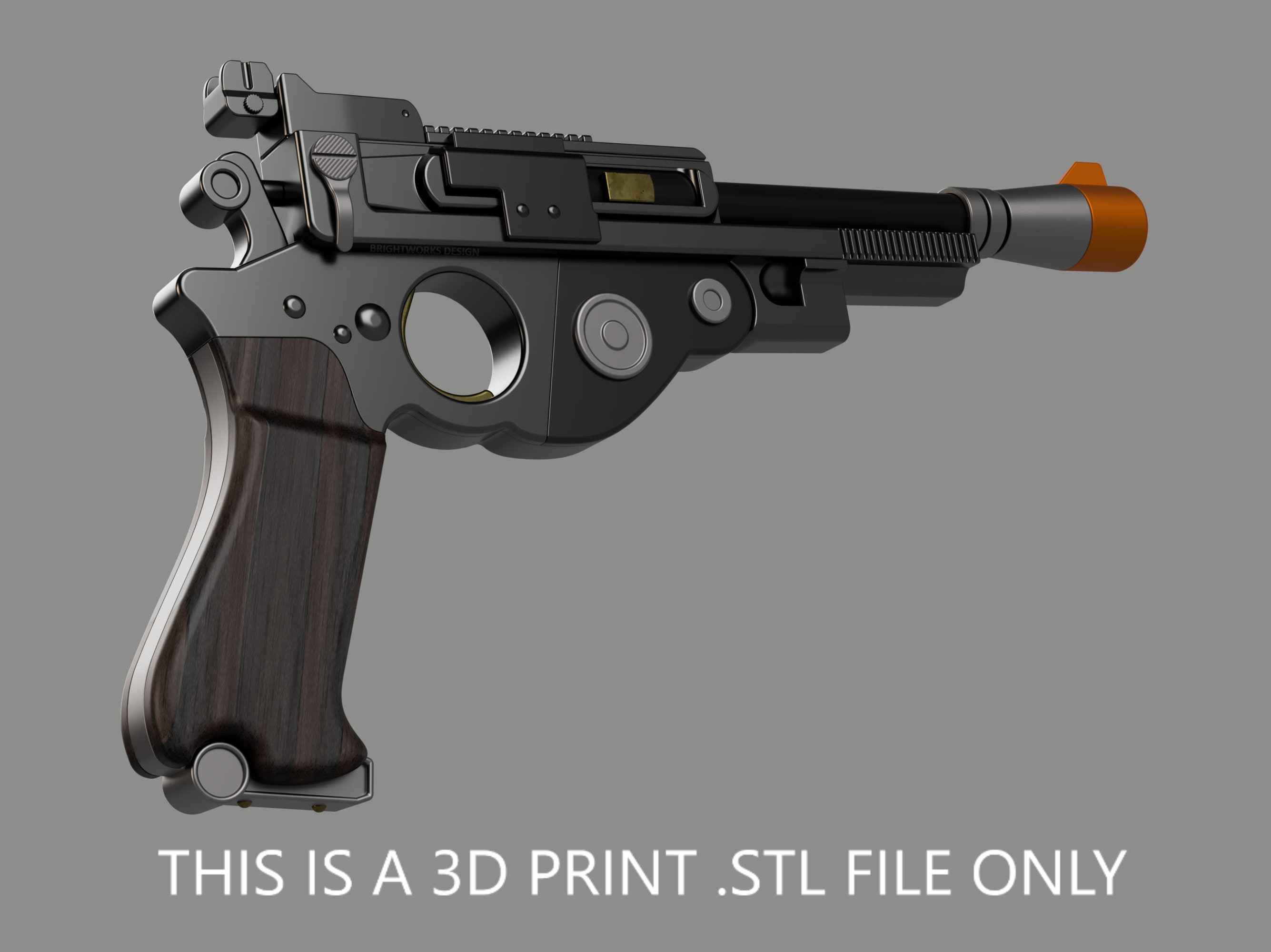 Mandalorian Blaster Pistol 3D Print .STL File - Etsy