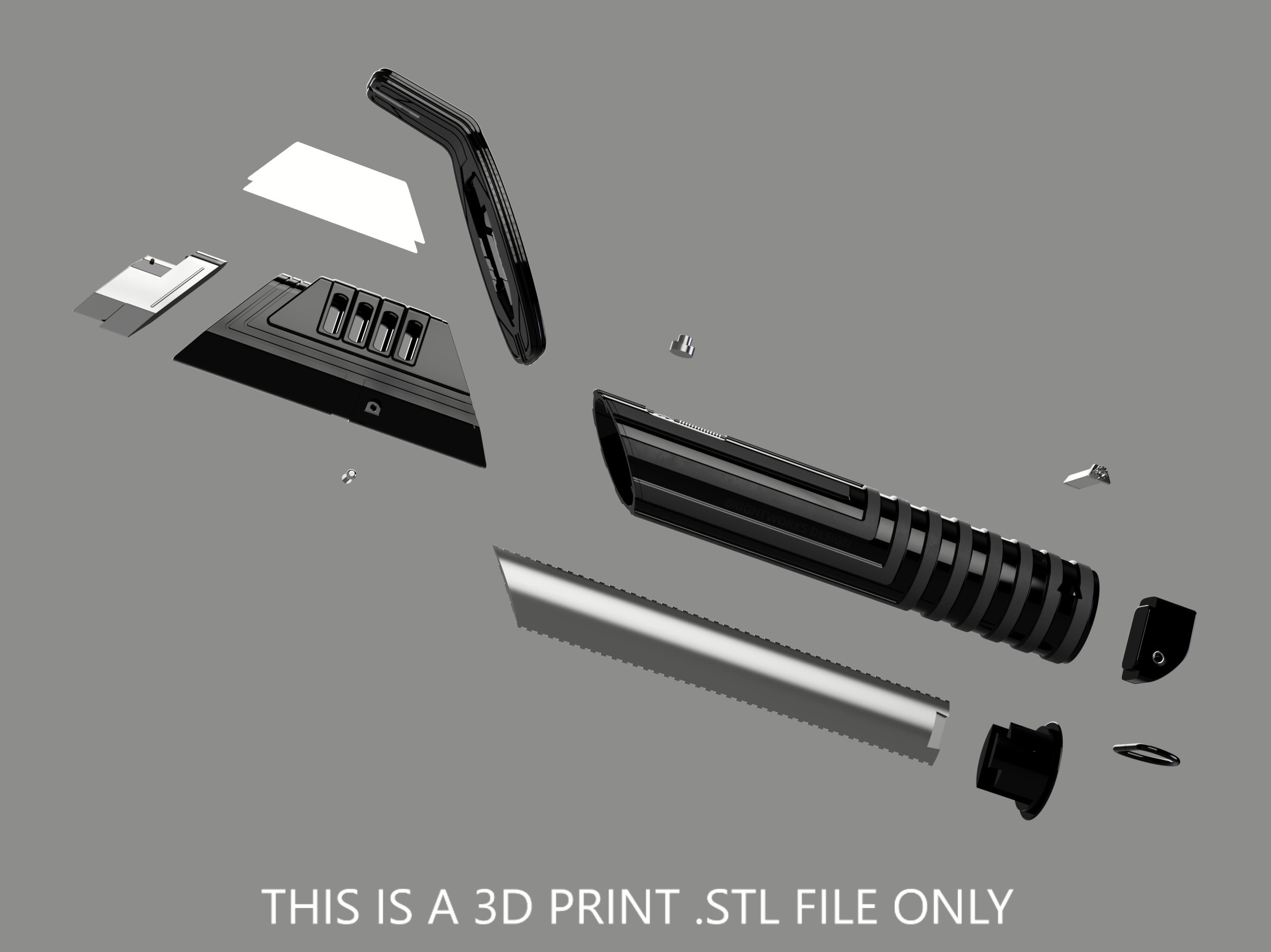Mandalorian Darksaber 3D Print .STL File - Etsy Canada