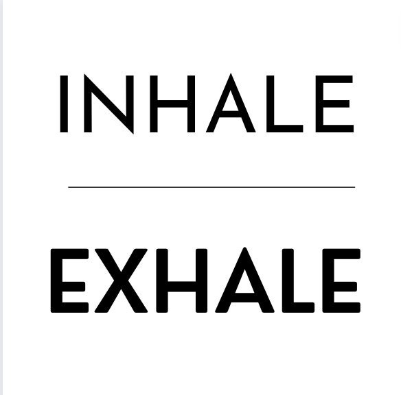 Inhale Exhale PDF Printable File Motivational Inspirational Breathe ...
