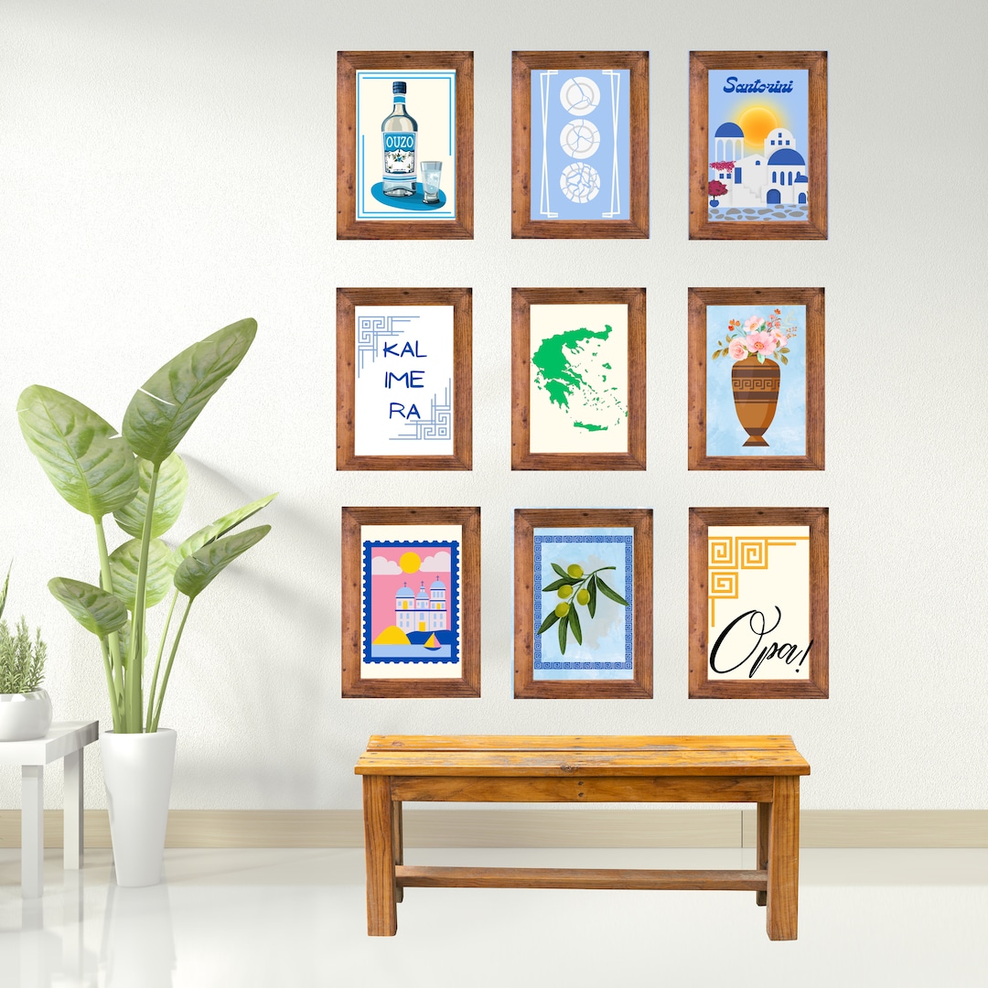 Greek Wall Art Bundle, Ancient Greece Decor, Wall Prints Set, Greek ...
