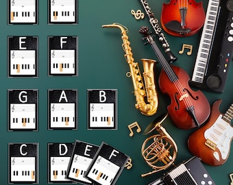 Music Notes and Rests Printable Music Room Decor Music Posters for ...