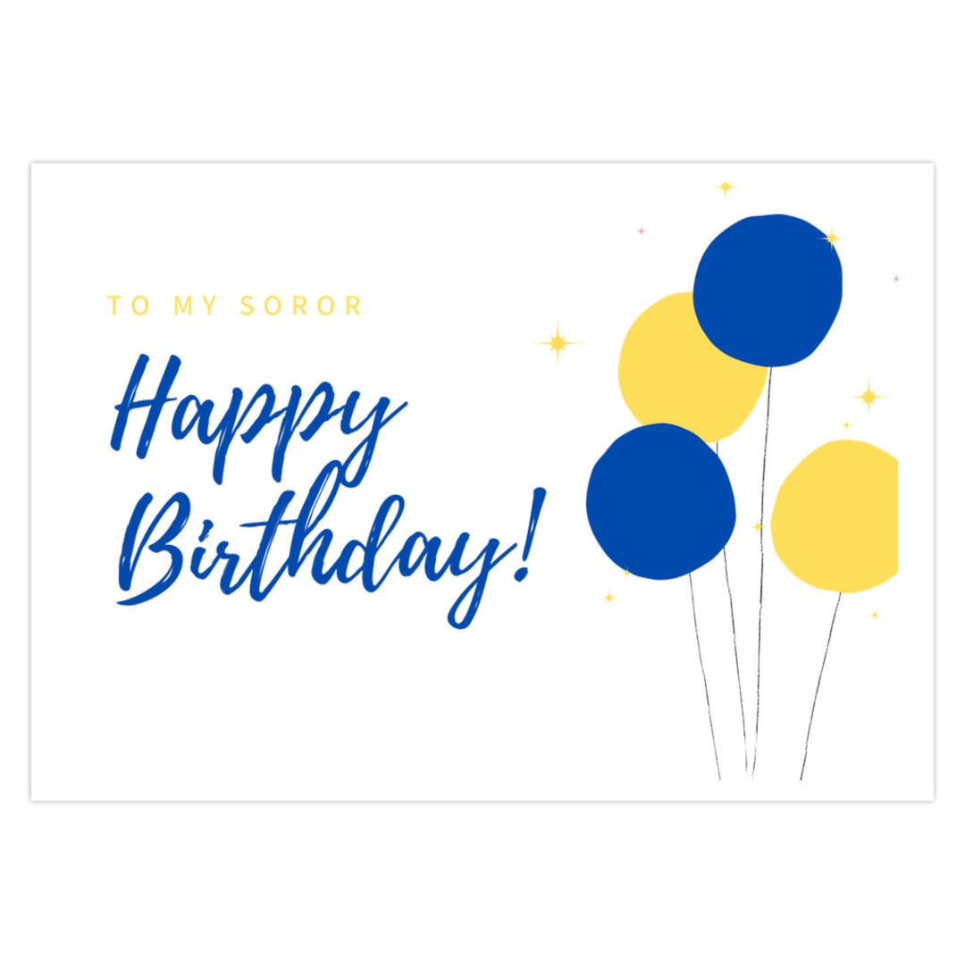 Sigma Gamma Rho Inspired Birthday Folded Card| Rhoyalty Greeting Card ...