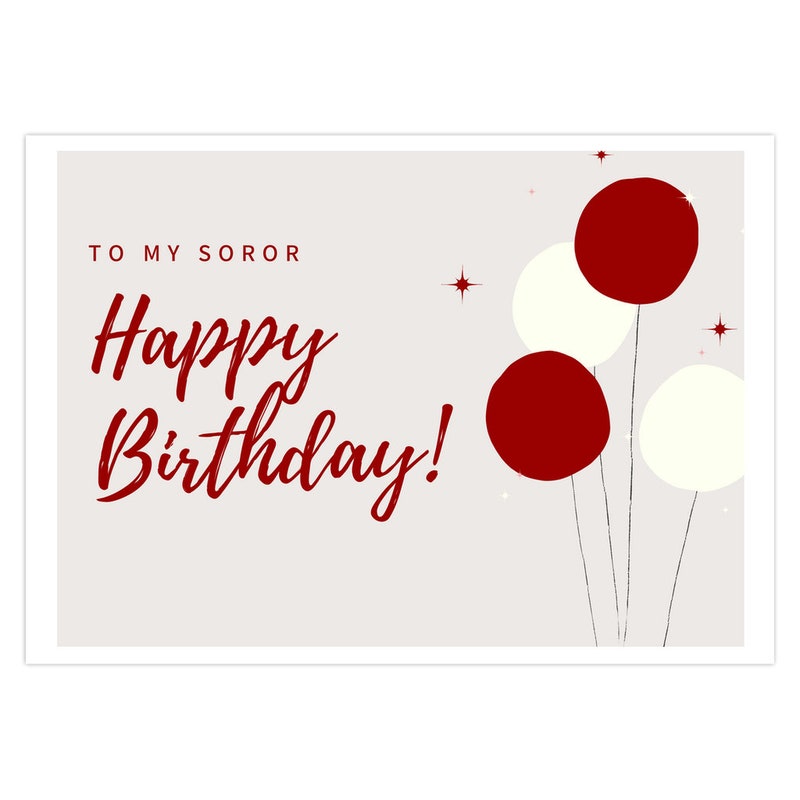 Delta Sigma Theta Sorority Birthday Card - Etsy