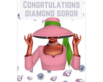Get Well Soon Soror Card, Delta Sigma Theta Inspired Greeting Card ...