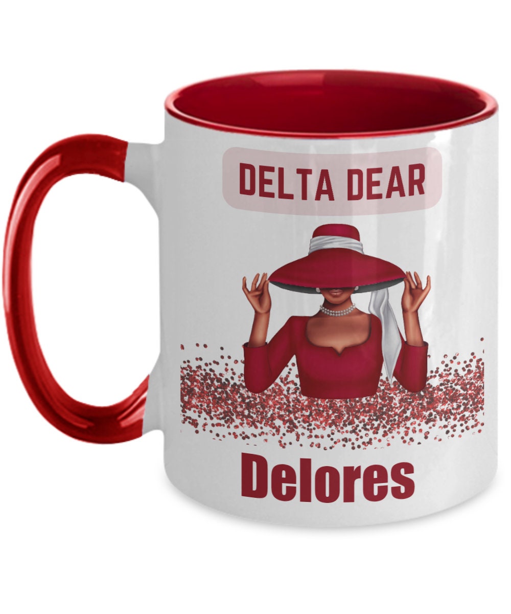 Personalized Delta Dear Mug, Gift Inspired by Delta Sigma Theta ...