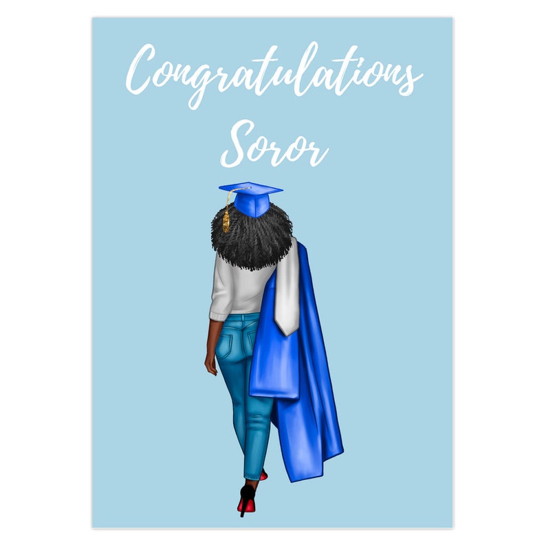 Congratulations Soror Graduation Card Zeta Phi Beta Inspired - Etsy