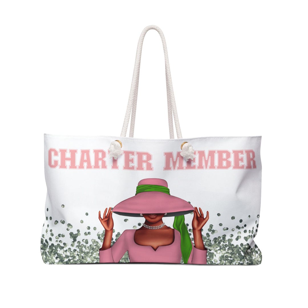 Charter Member Weekender Tote| Akaversary Gift| Gift for Soror| Beach ...