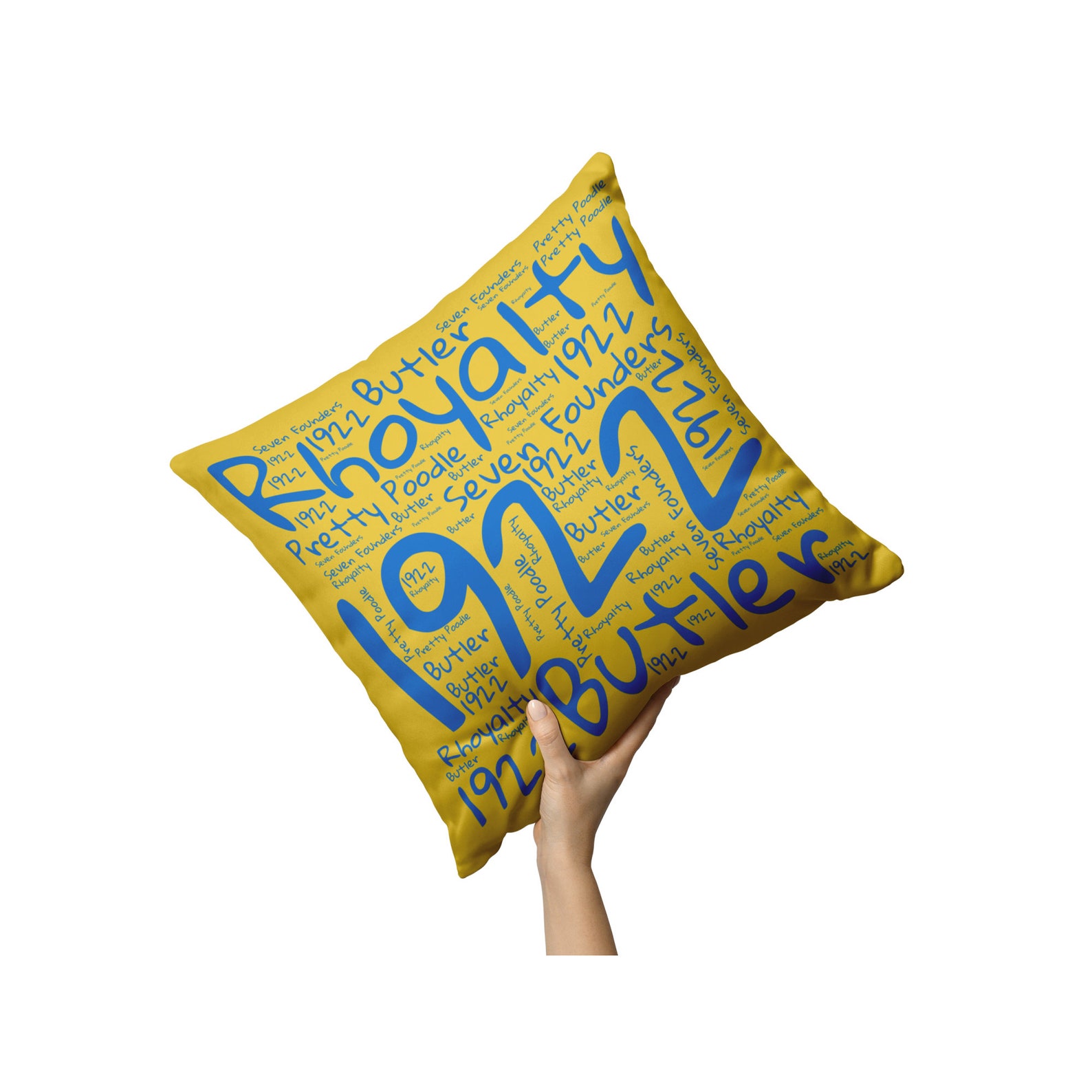 Blue and Gold 1922 Pillow Inspired by Sigma Gamma Rho | Etsy