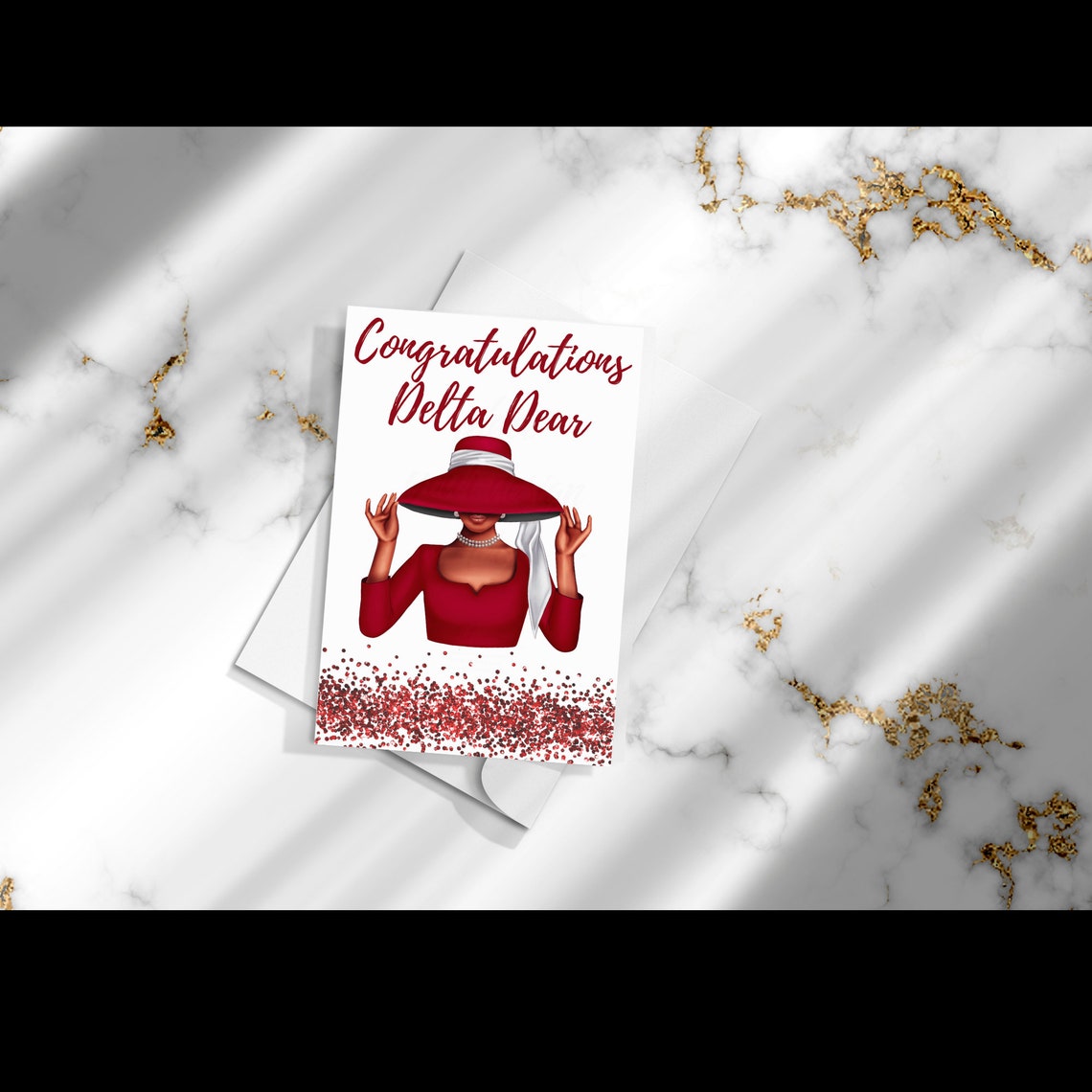 Congratulations Soror Card, Delta Sigma Theta Inspired Greeting Card ...