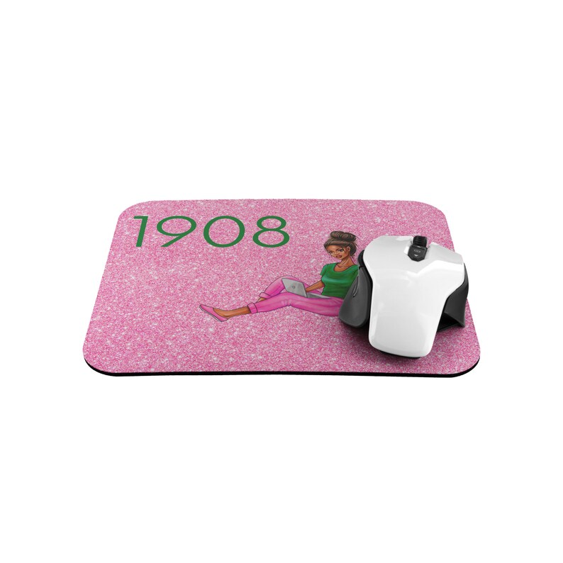 Personalized Pink and Green Mouse Pad Mousepad Inspired by - Etsy