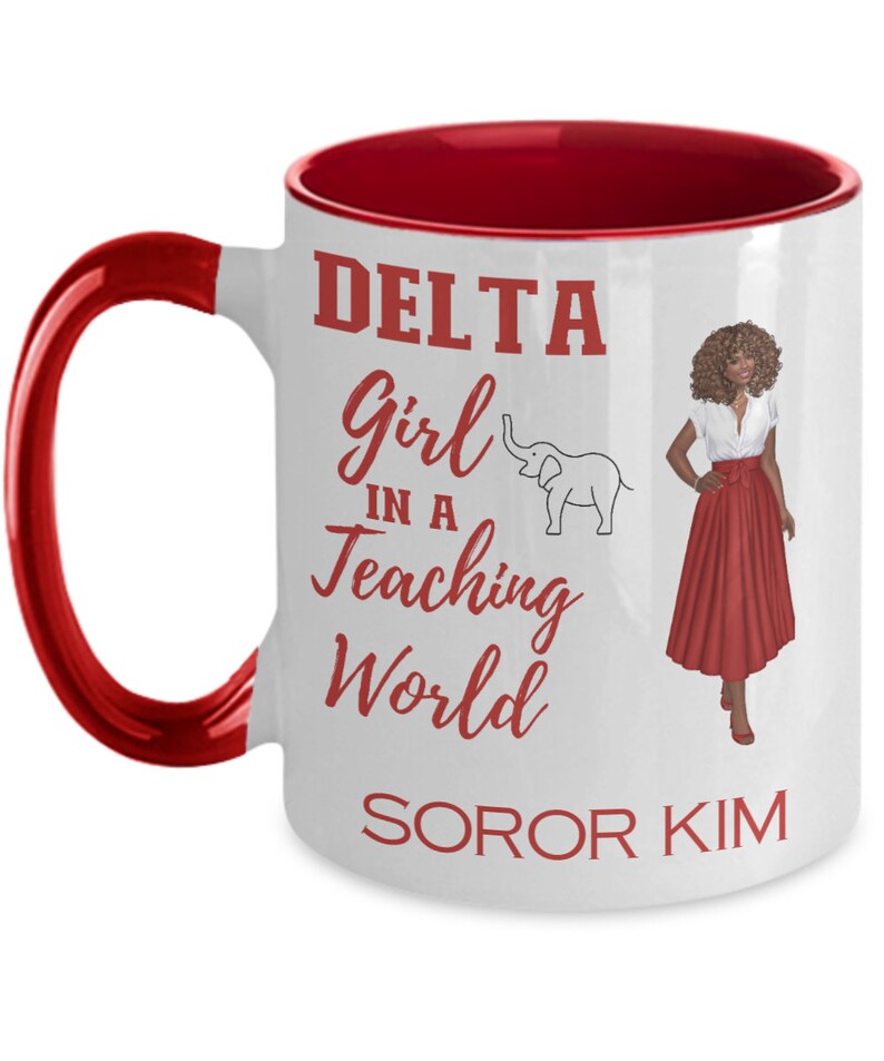Personalized Delta Teacher Mug, Custom Mug for Teacher, Inspired by ...