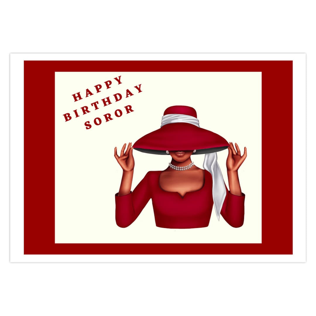 Delta Sigma Theta Inspired Birthday Card| Devastating Diva Greeting ...