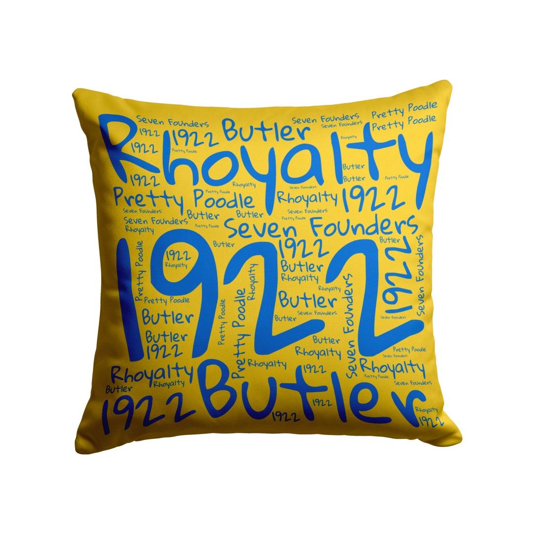 Blue and Gold 1922 Pillow Inspired by Sigma Gamma Rho Sorority ...