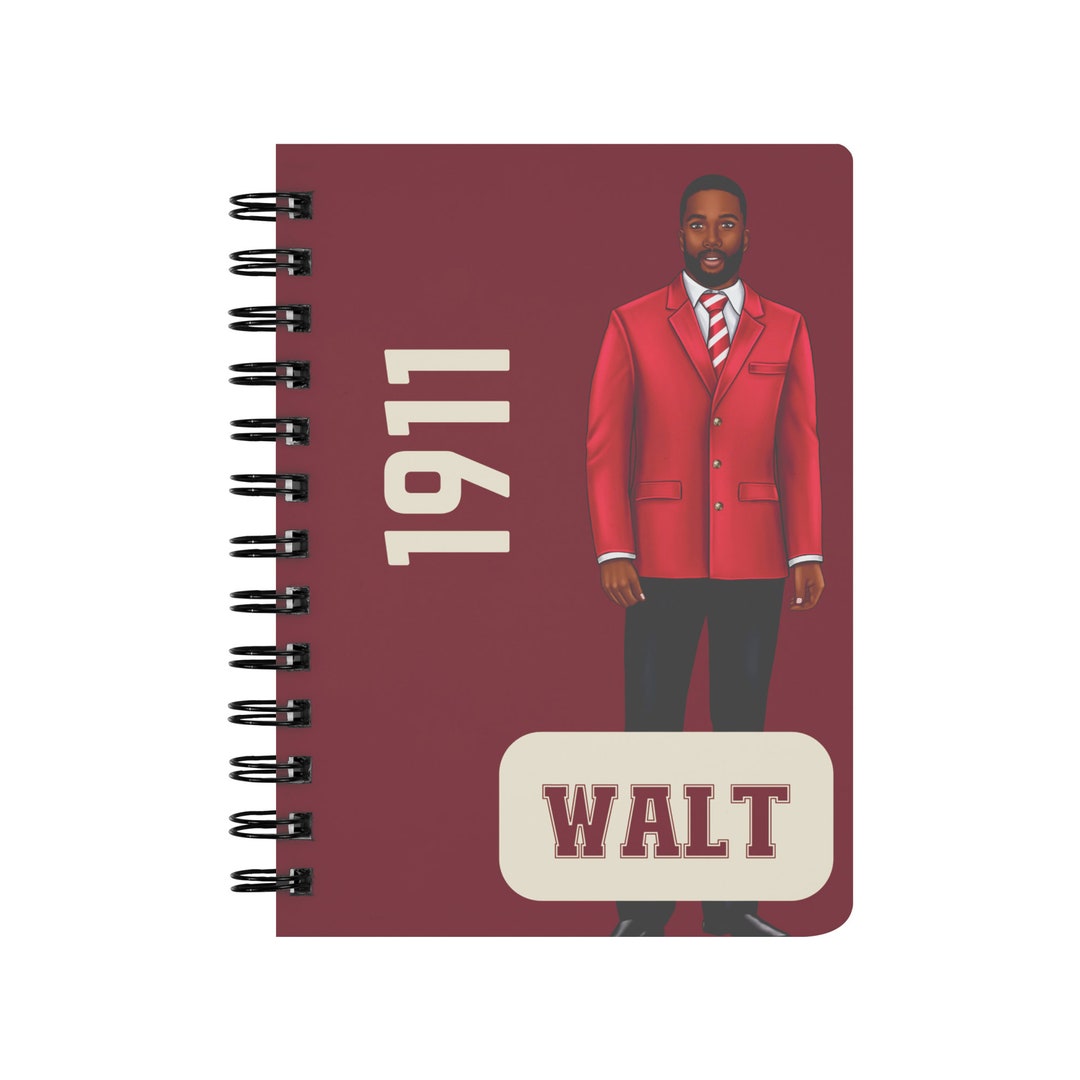 Personalized 1911 Crimson and Cream Fraternity Notebook, Custom Note ...