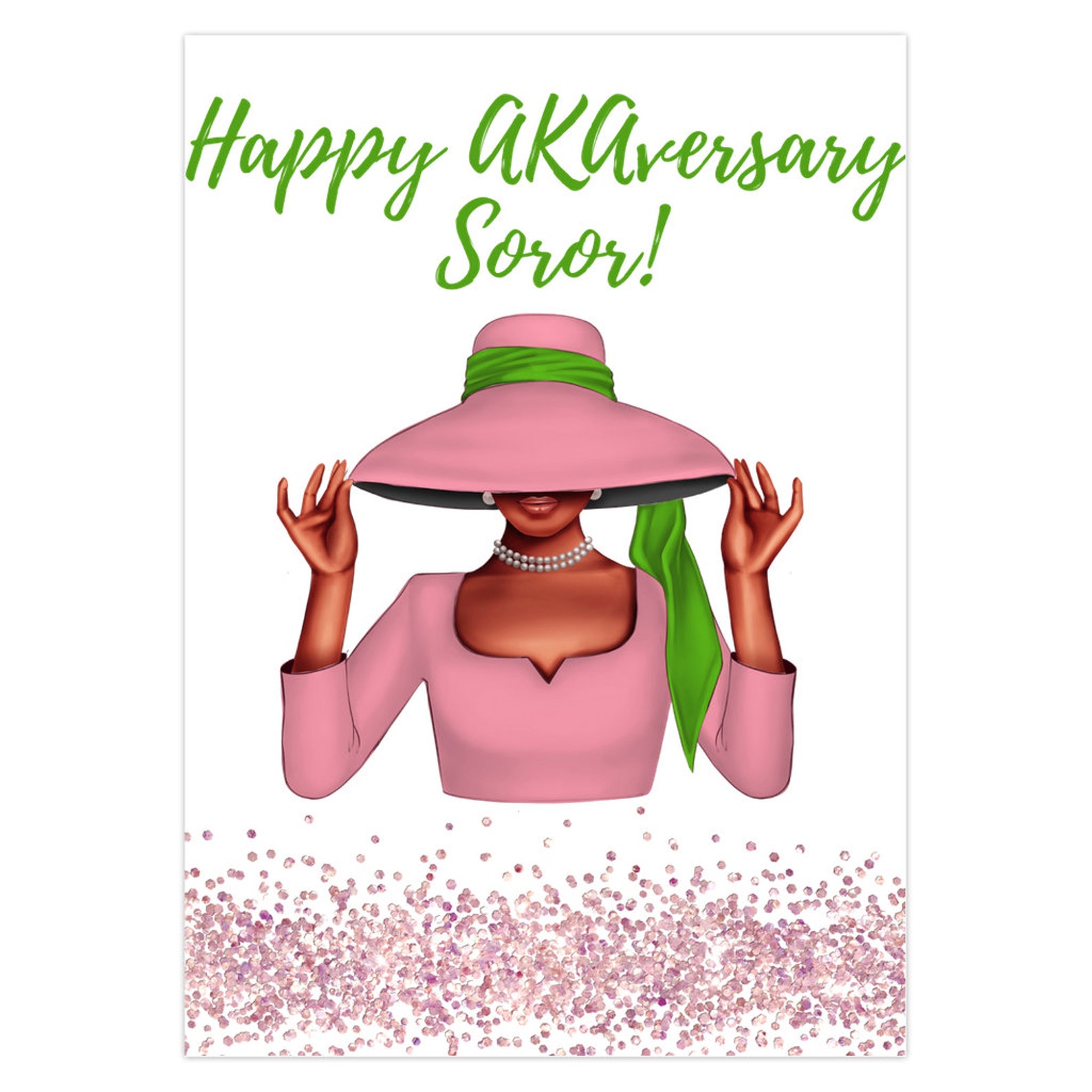 Happy Akaversary Card Alpha Kappa Alpha Inspired Greeting - Etsy
