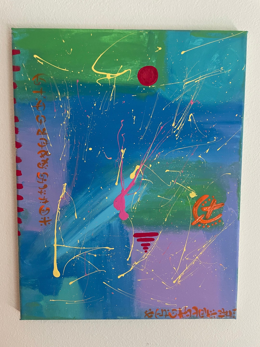 Joyfull Abstract Painting giftable - Etsy