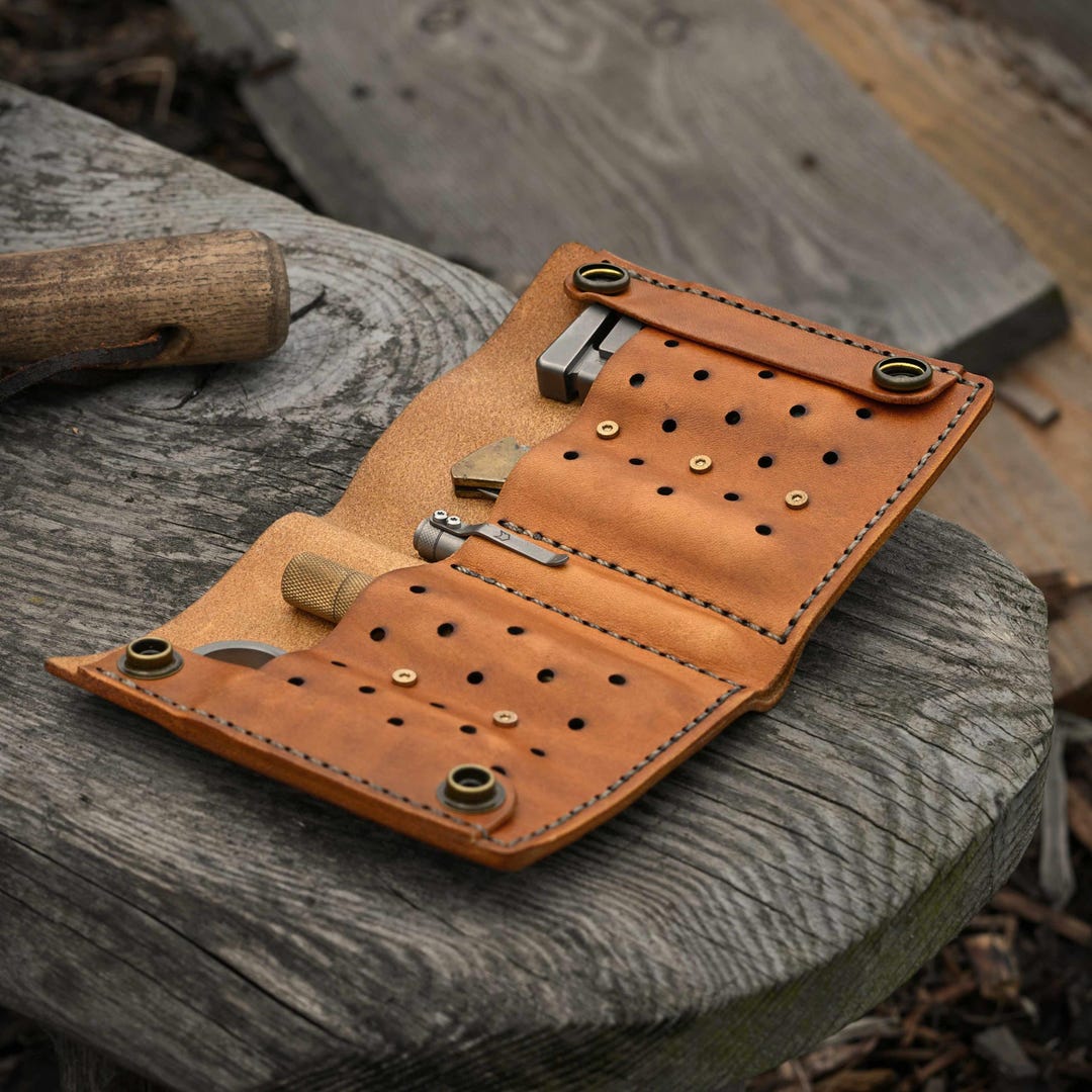 Pocket "mool Book" Organizer - EDC Tool Caddy -- Personalize - Handmade ...