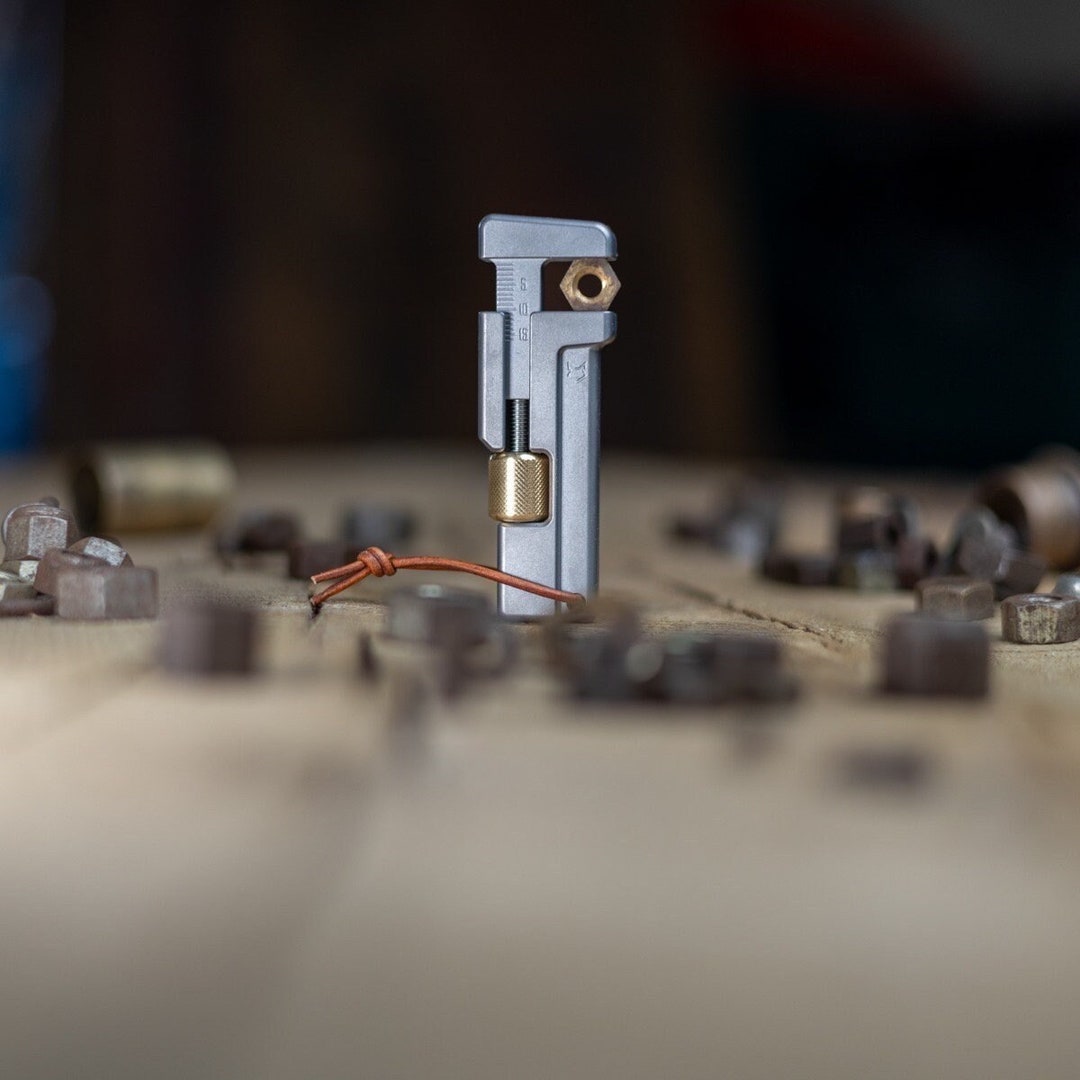 The "atom Wrench" - EDC Titanium & Brass Pocket Tool - Everyday ...