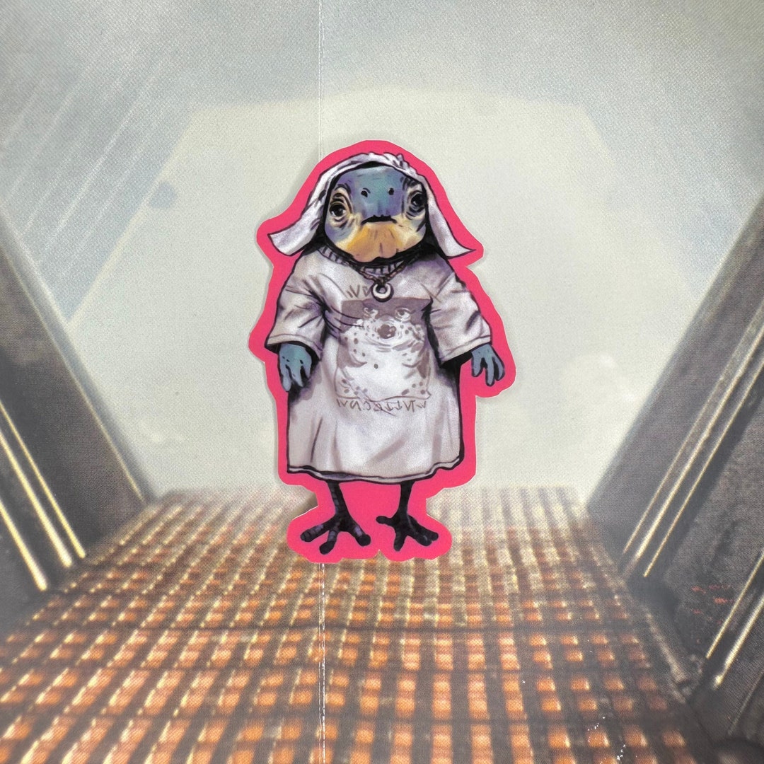 Runaway Fish Nun (in Band Tee) Sticker - Etsy