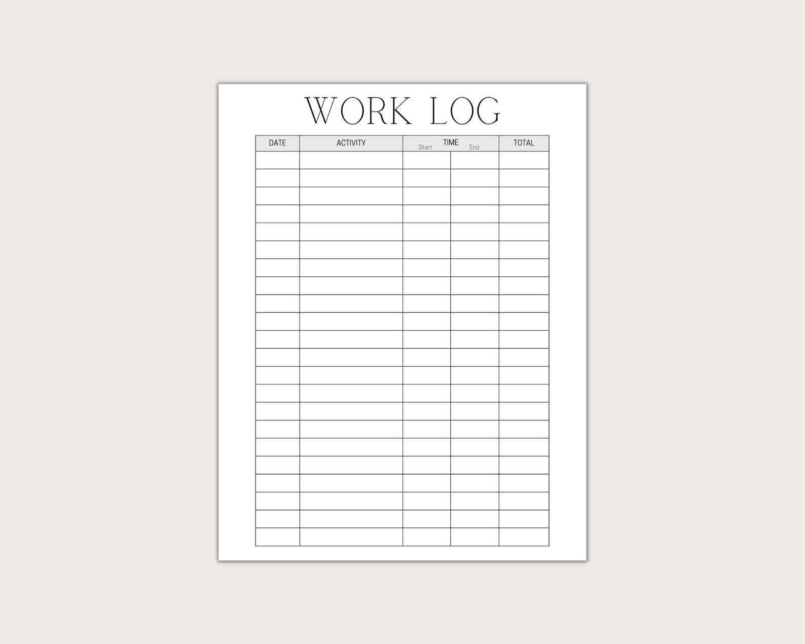 Time Log Work Log Work Tracker Job Tracker Time Tracker Project Time ...