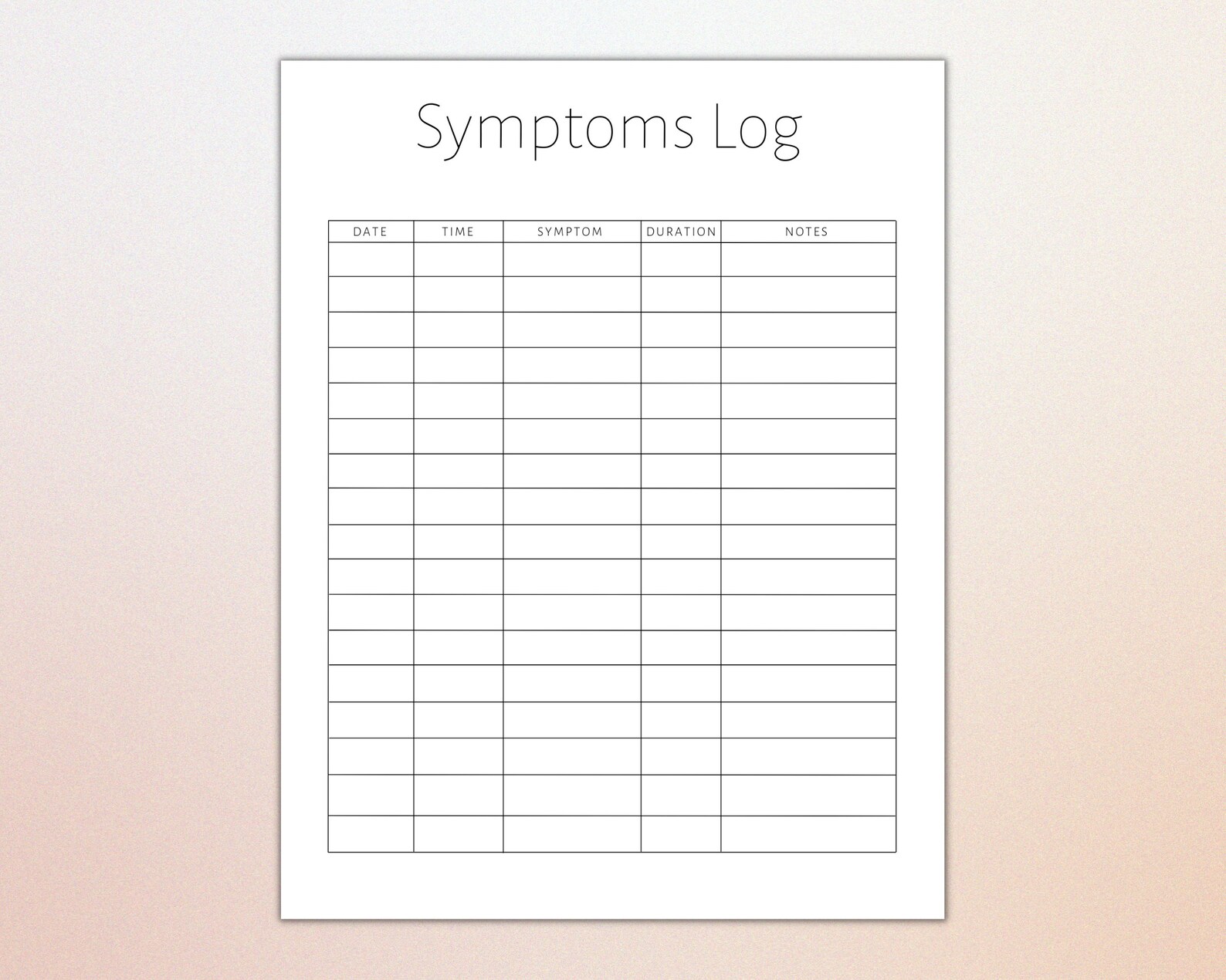 Printable Health Logs Pack Blood Pressure Log Blood Sugar Log ...