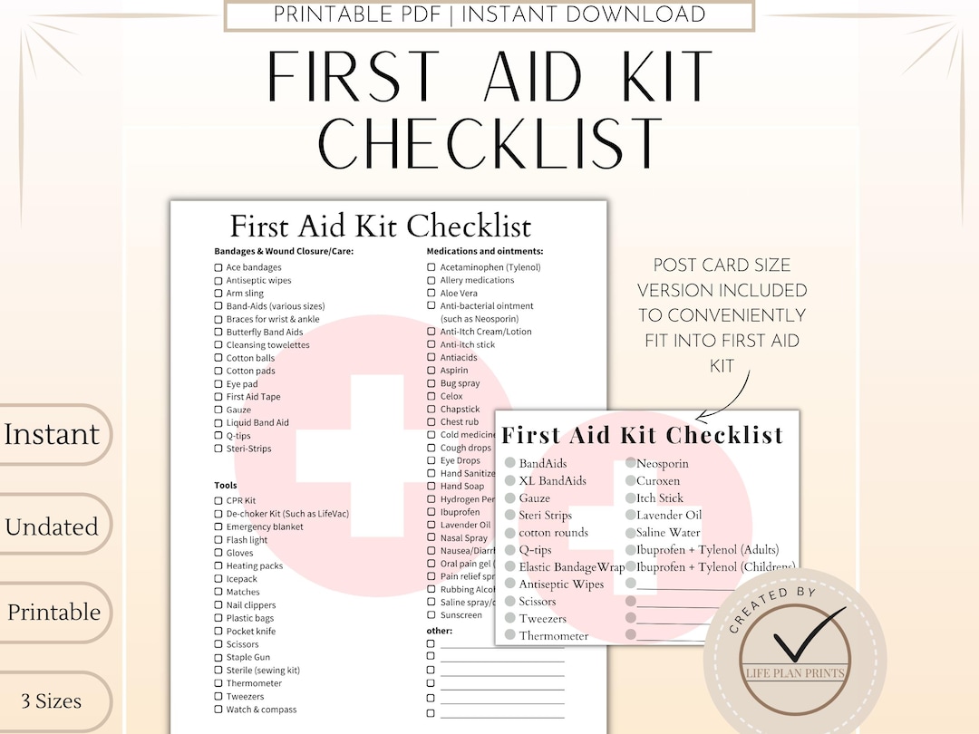 Basic medicine kit list store