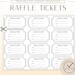 Printable Raffle Tickets | Simple Raffle Tickets | Enter to Win Tickets ...