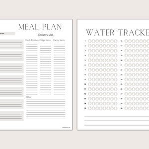 Printable Fitness Planner Weight Loss Tracker Journal - Etsy