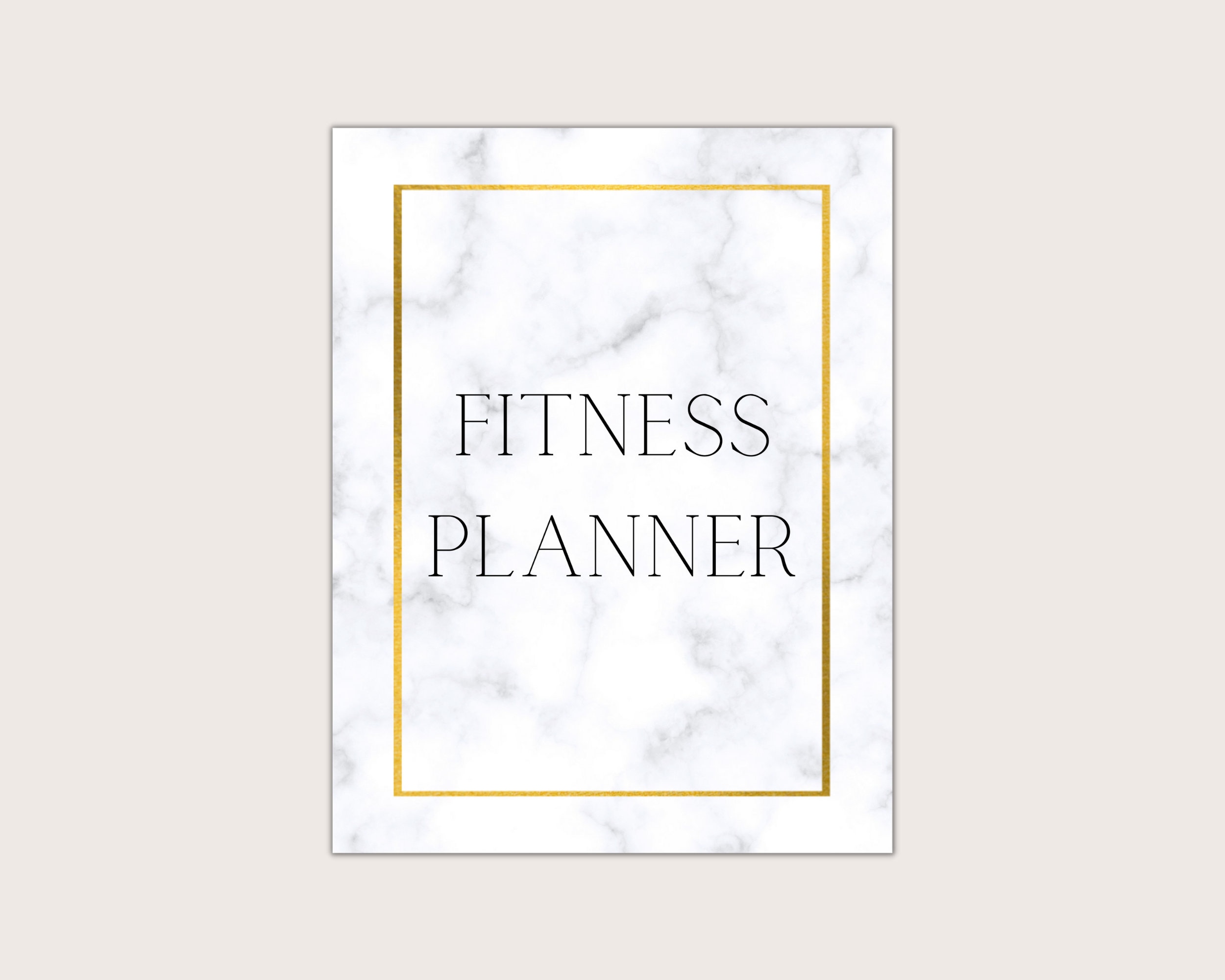 Printable Fitness Planner Weight Loss Tracker Journal - Etsy