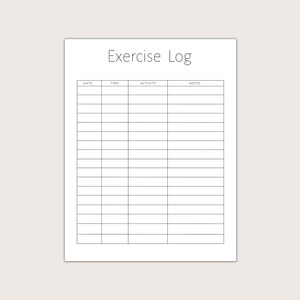 Printable Health Logs Pack Blood Pressure Log Blood Sugar - Etsy