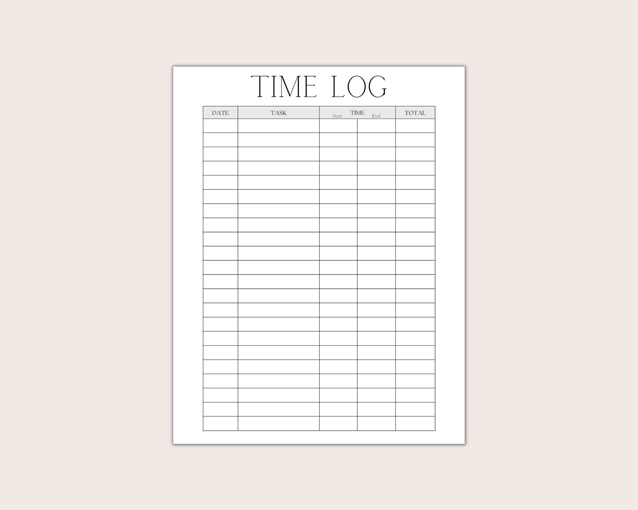 Time Log Work Log Work Tracker Job Tracker Time Tracker Project Time ...