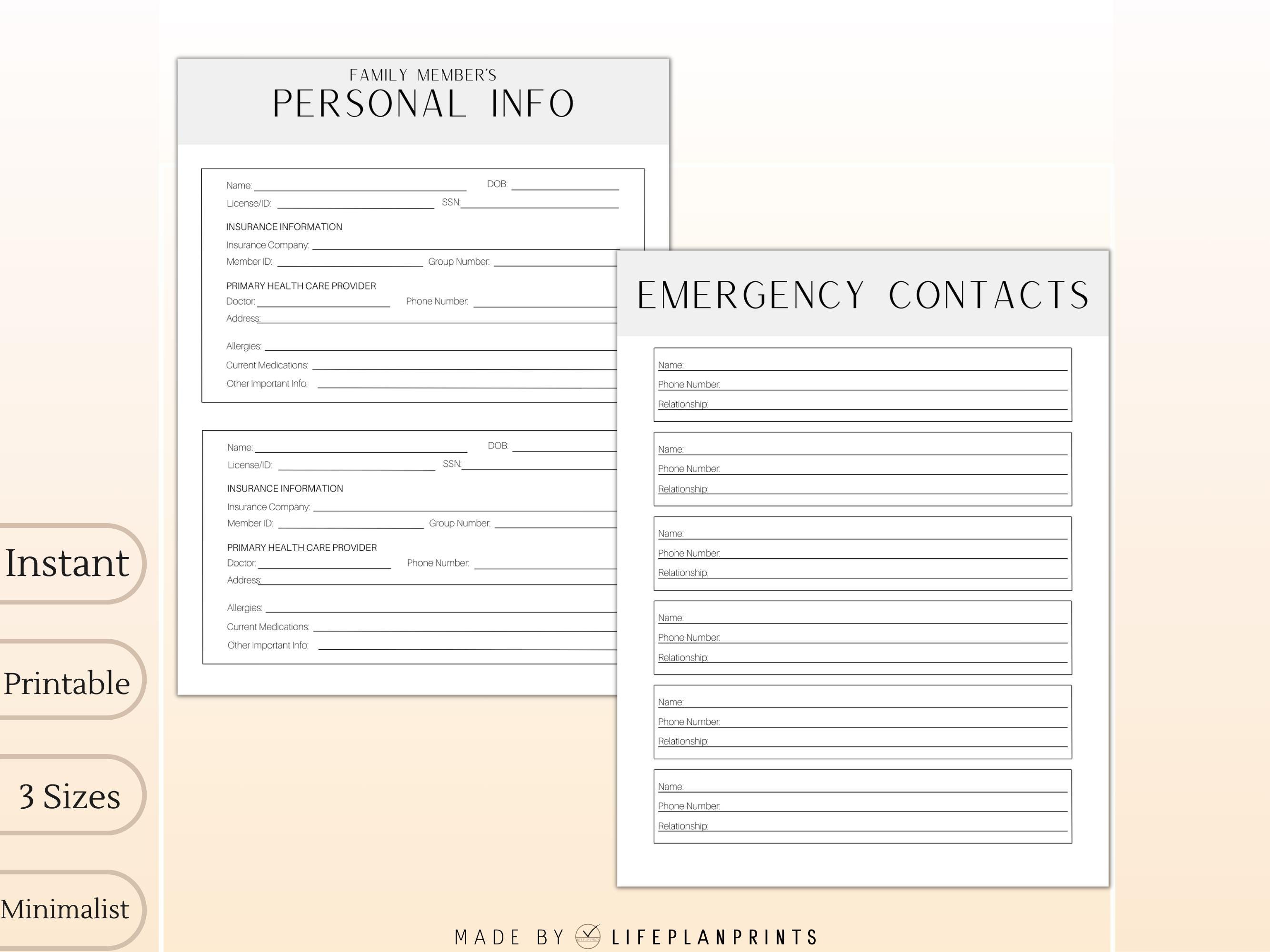 Printable Emergency Preparedness Binder | Emergency Preparedness ...
