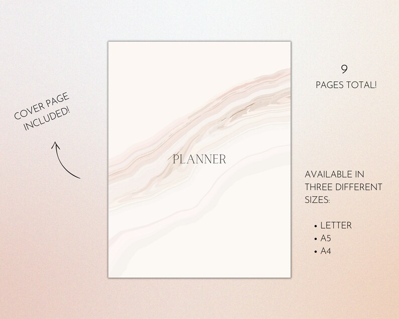 Undated Planner Daily, Weekly, Monthly, Yearly Planner, Printable ...