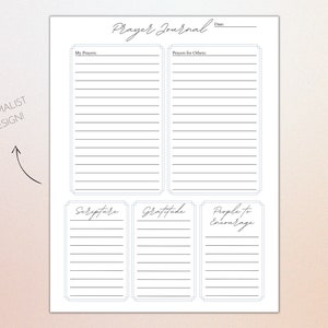 Faith Journal Printable Bible Study Sheets Sermon Notes Prayer Journal ...