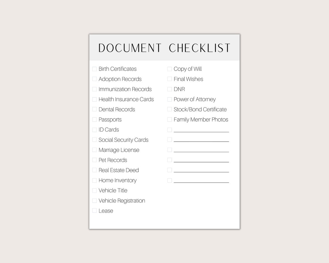 Printable Emergency Preparedness Binder Emergency | Etsy