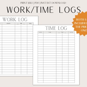Time Log Work Log Work Tracker Job Tracker Time Tracker Project Time ...