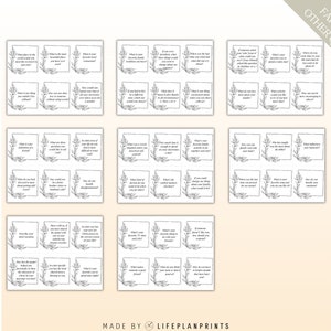 Printable Ladies Faith Based Conversation Starters | Minimal Design ...