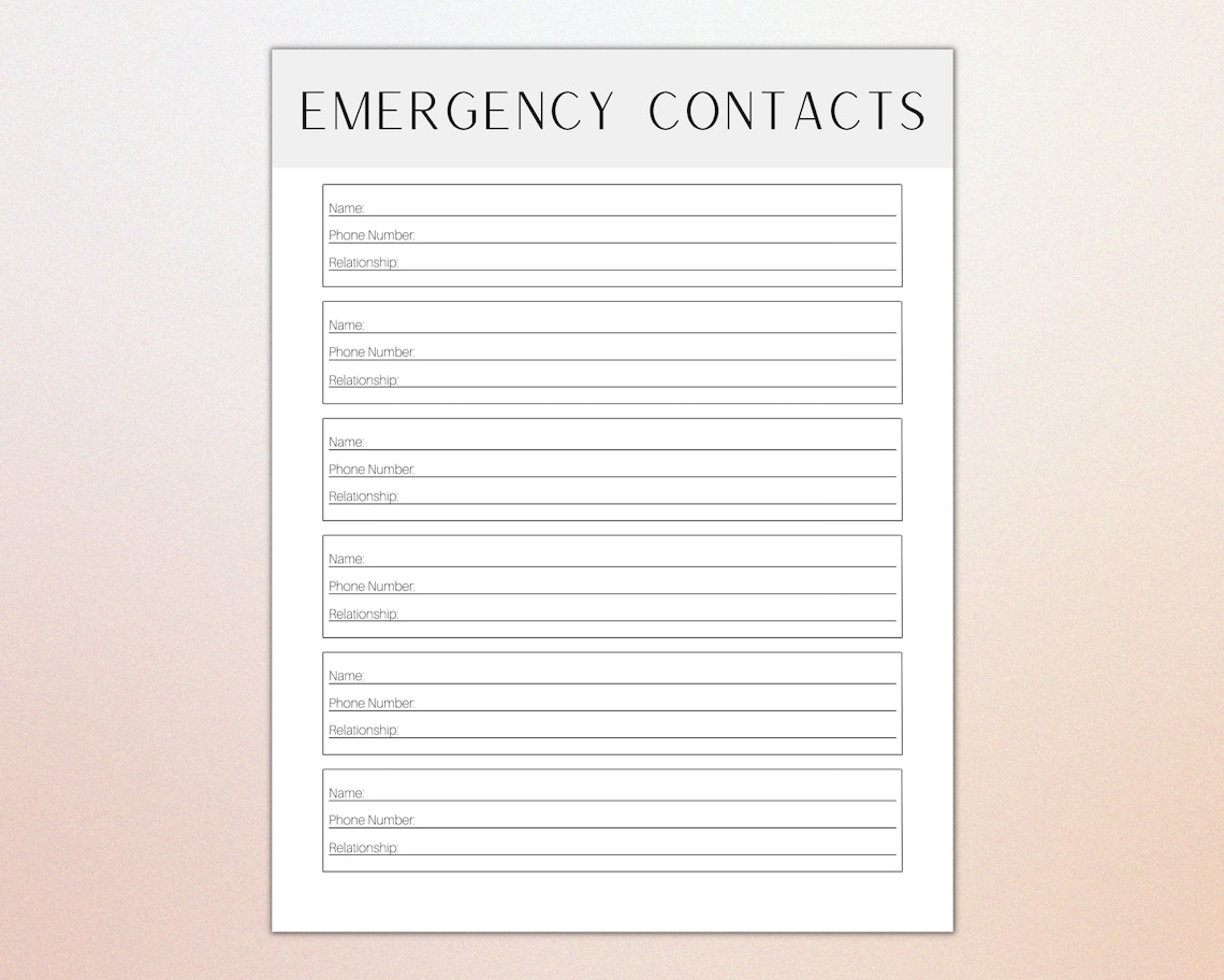 Printable Emergency Preparedness Binder Emergency - Etsy