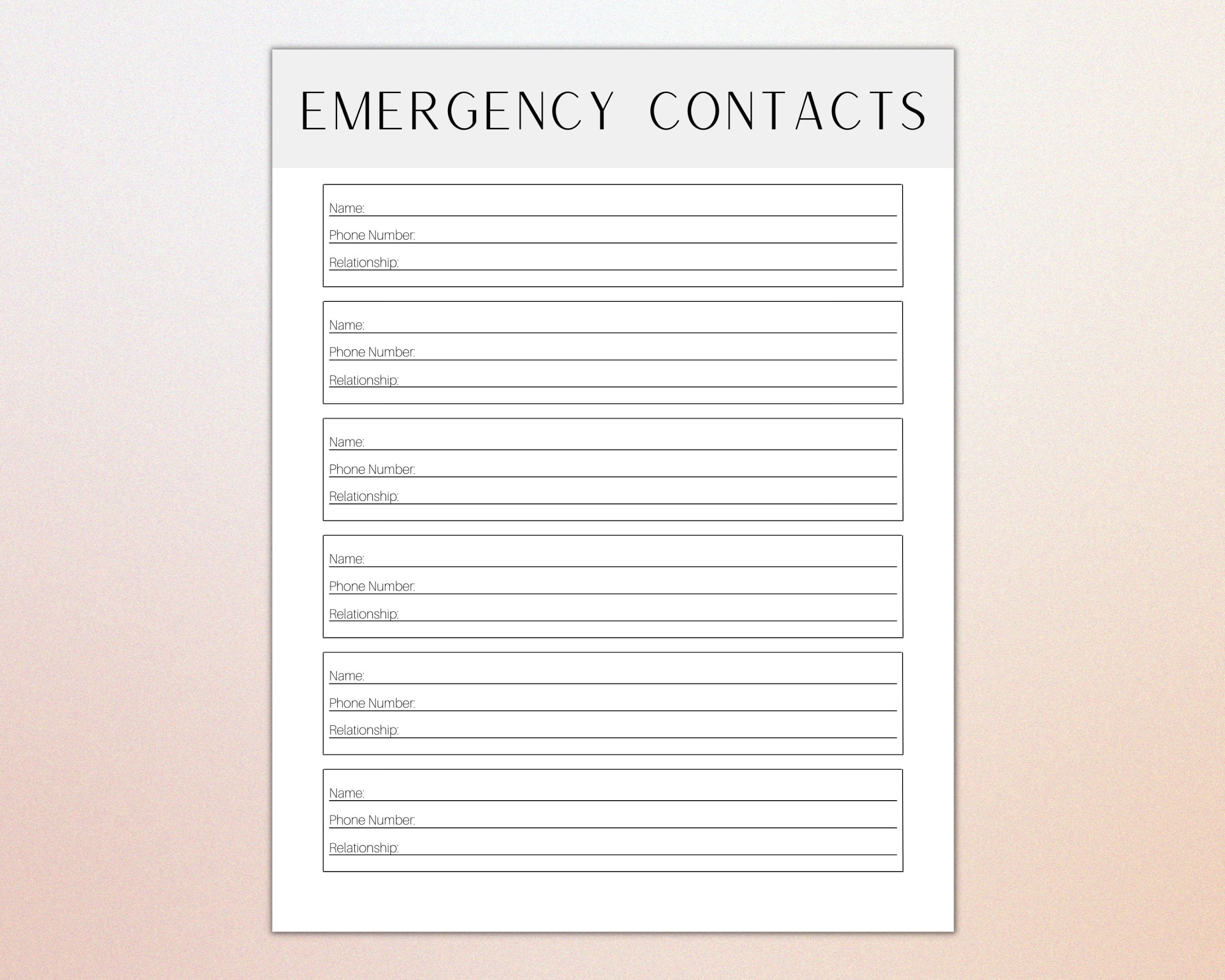 Printable Emergency Preparedness Binder Emergency - Etsy