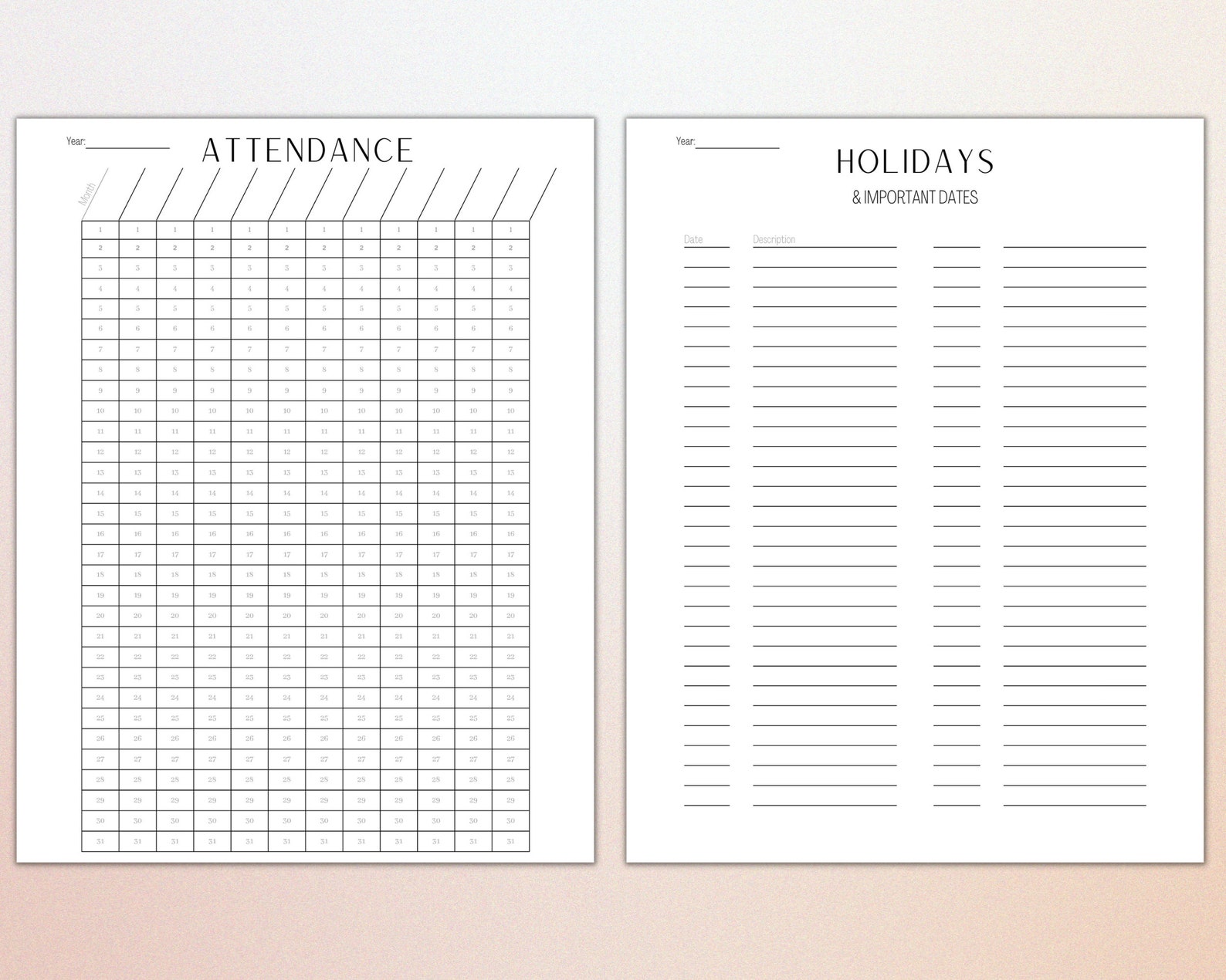 Printable Homeschool Portfolio Binder Pages Portfolio - Etsy