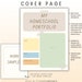 Printable Homeschool Portfolio Binder Pages | Academic Planner ...