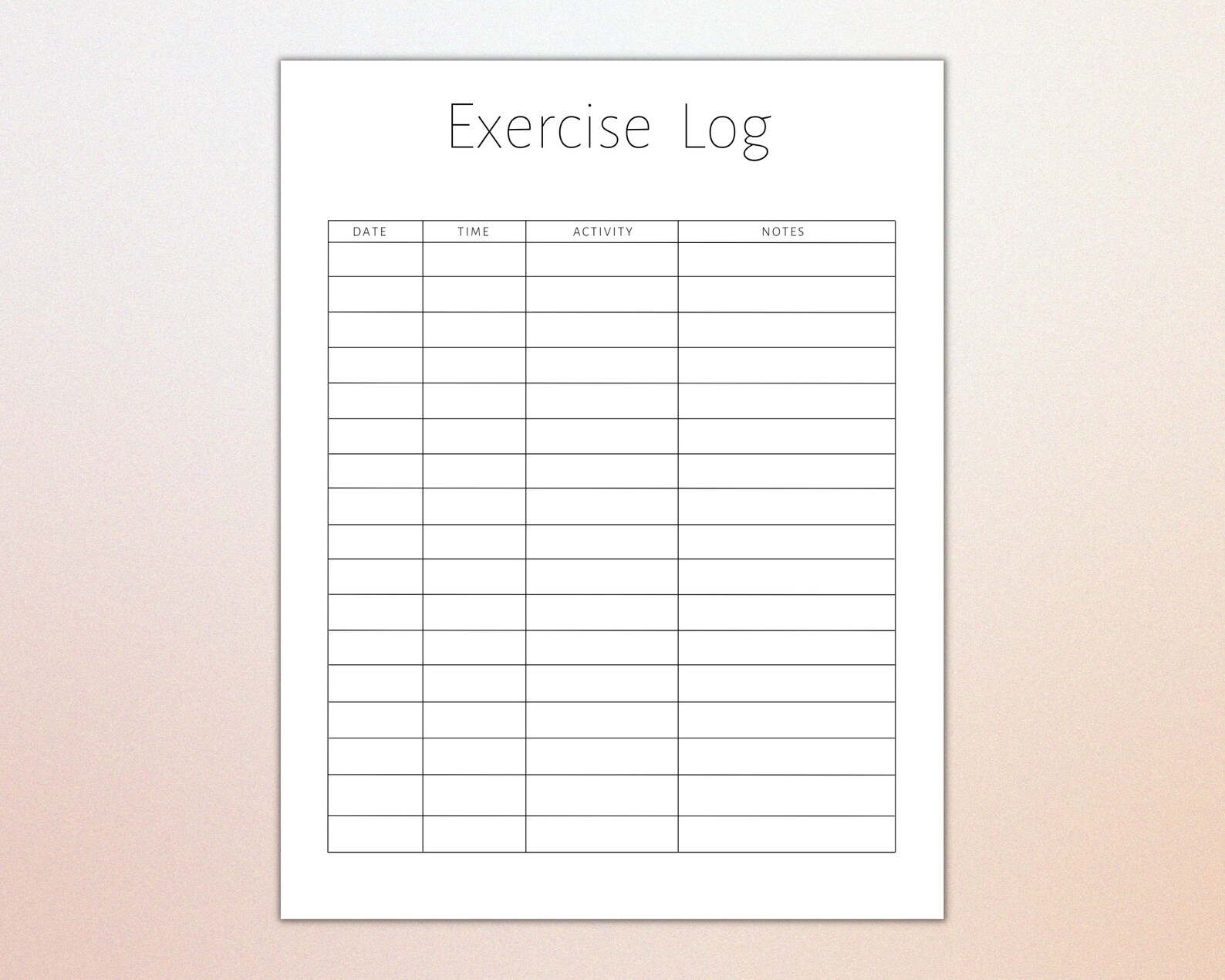 Printable Health Logs Pack Blood Pressure Log Blood Sugar Log ...