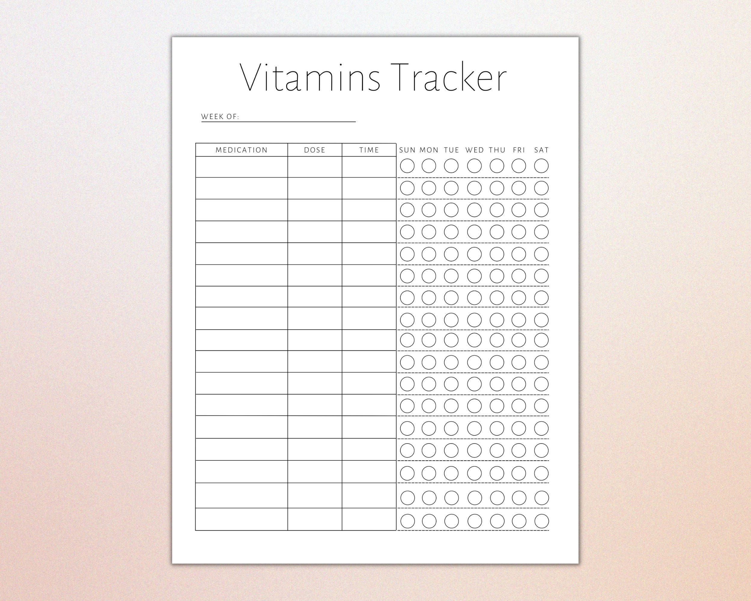 Printable Health Logs Pack Blood Pressure Log Blood Sugar Log ...