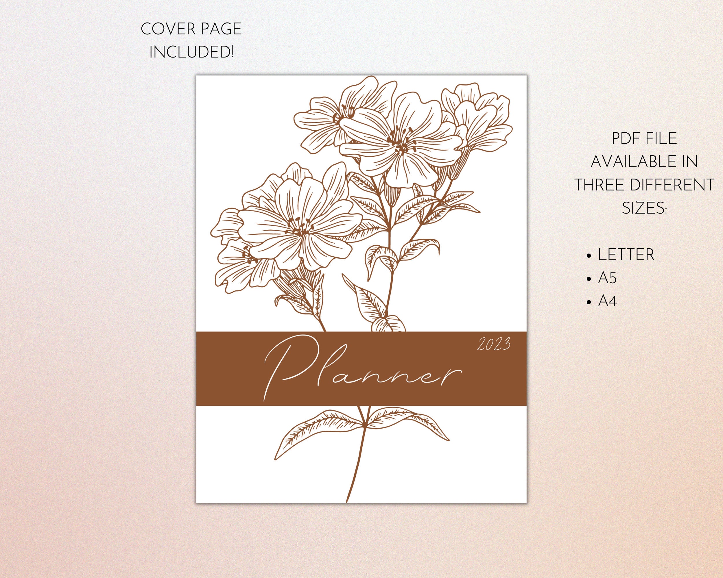 Printable 2023 Planner Bundle Monthly Planner Weekly Planner Dated ...