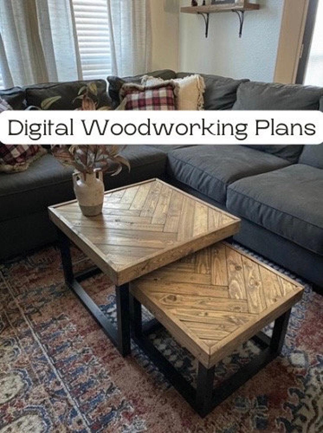 Nesting Coffee Table Digital Woodworking Plans - Etsy