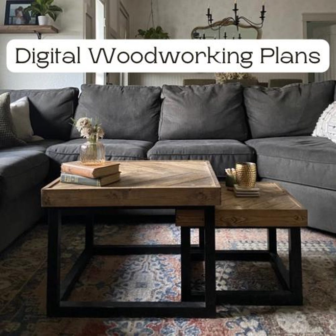 Nesting Coffee Table Digital Woodworking Plans - Etsy