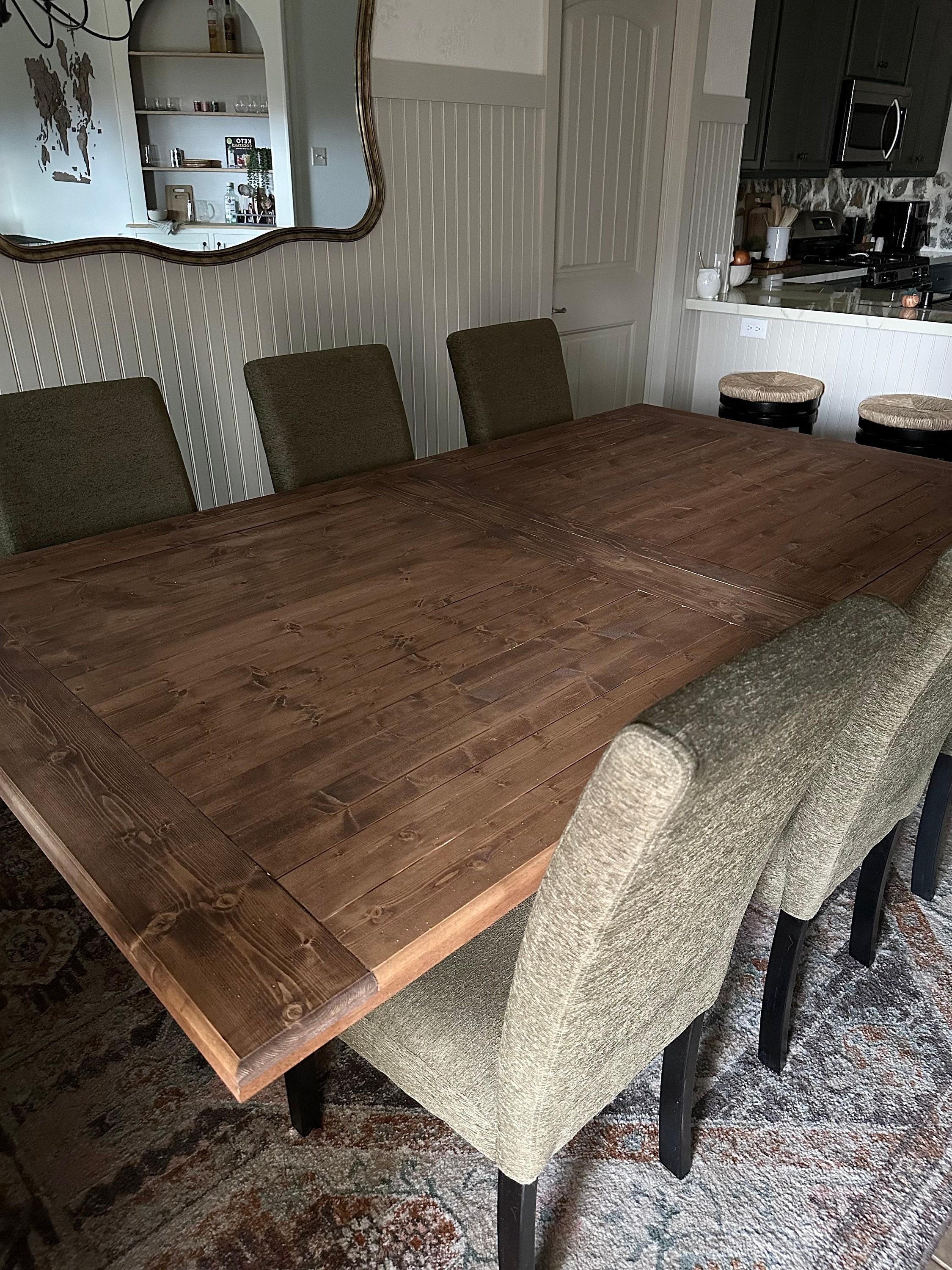 DIY Traditional/farmhouse Dining Table Building Digital - Etsy