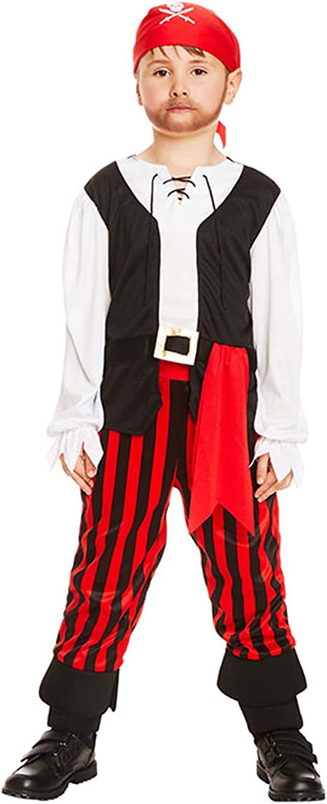 Kids Pirate Boy Costume Seven Seas Pirate Swashbuckler Boy's Outfit ...