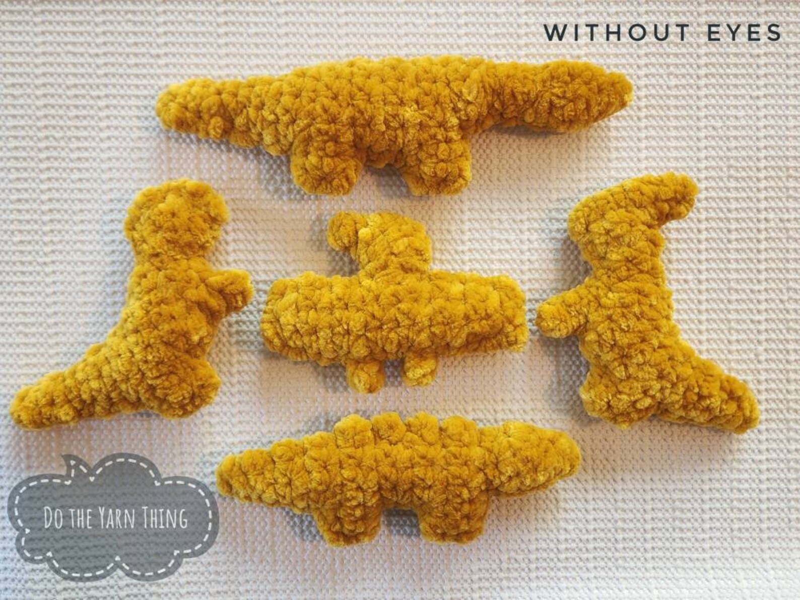 Crochet Dino Nugget Plushies Dino Nuggies Chicken Nugget - Etsy